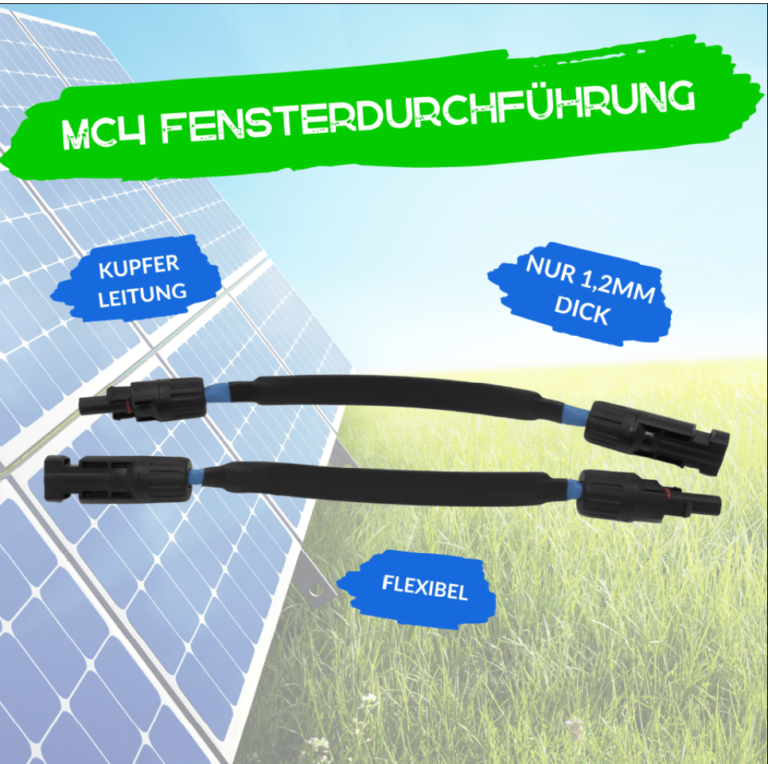 Fensterdurchführung zum Anschluß von PV-Modulen – PV-Anlagen-Hilfe.de